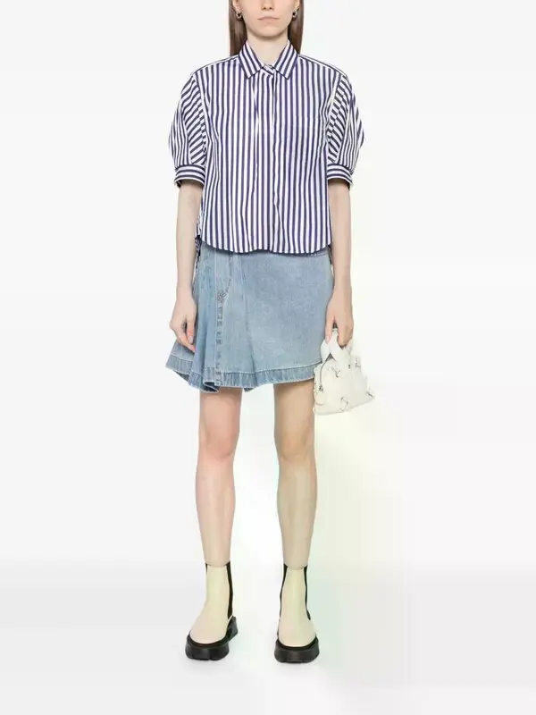 Sacai Belted Denim Skirt