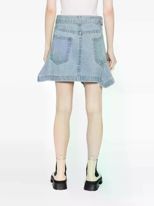 Sacai Belted Denim Skirt