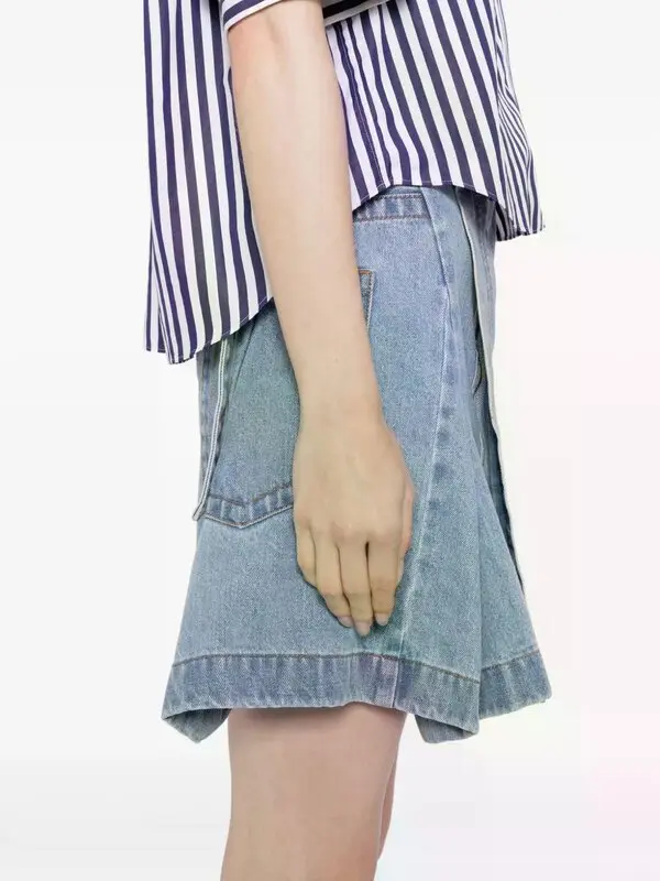 Sacai Belted Denim Skirt
