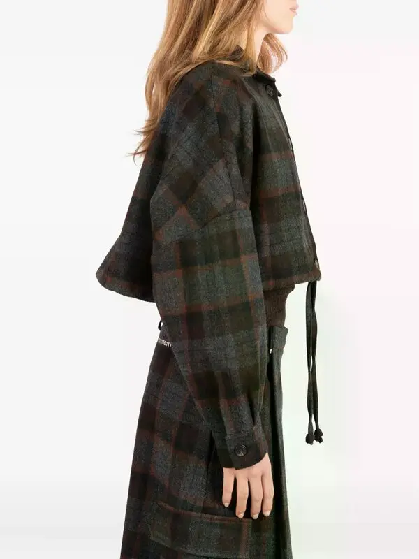 SOCIETE ANONYME Checked Wool Jacket