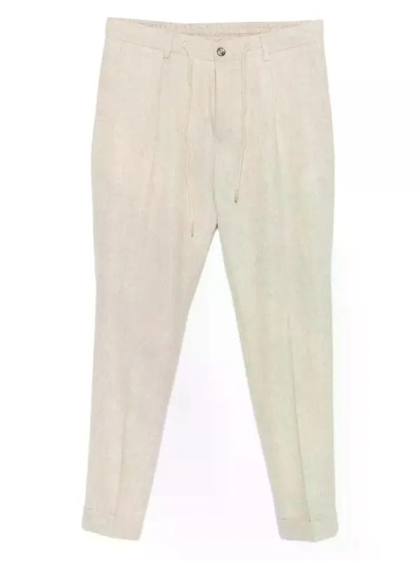 GRAN SASSO Drawstring Cuffed Trousers - Neutrals