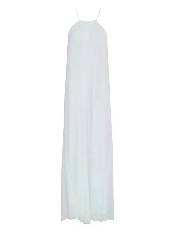 OSKLEN Pleated Halterneck Gown