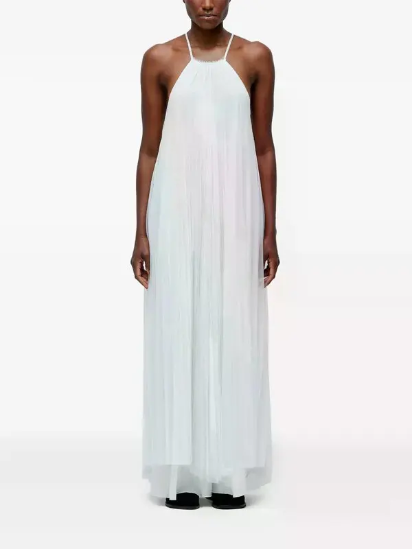 OSKLEN Pleated Halterneck Gown