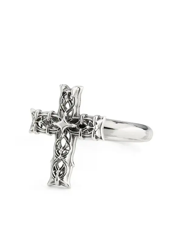Emanuele Bicocchi Notre-dame Cross Ring - Silver