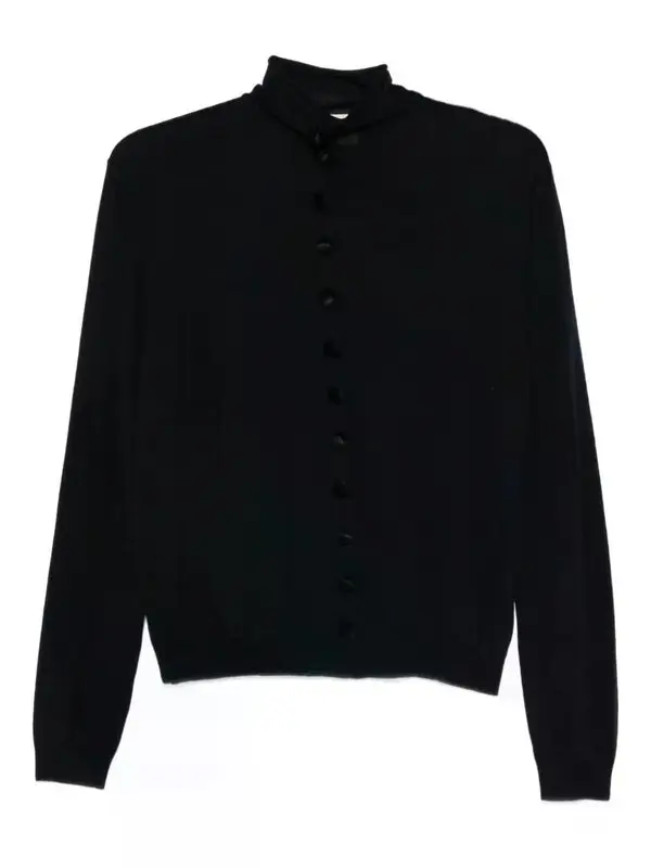 Khaite High-neck Buttoned Cardigan