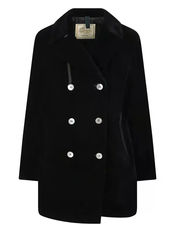 CAMPLIN Double-breasted Velvet Coat
