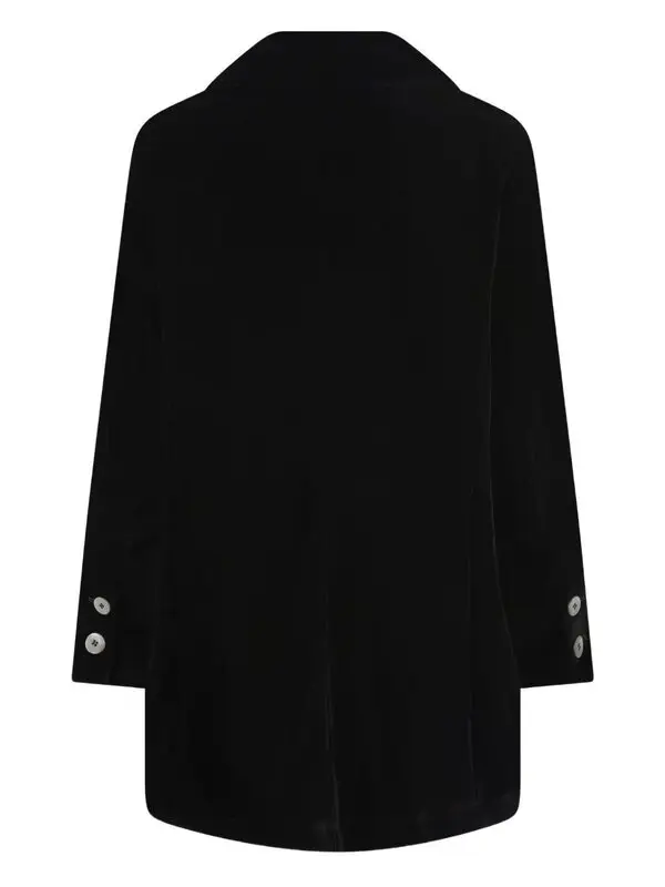 CAMPLIN Double-breasted Velvet Coat