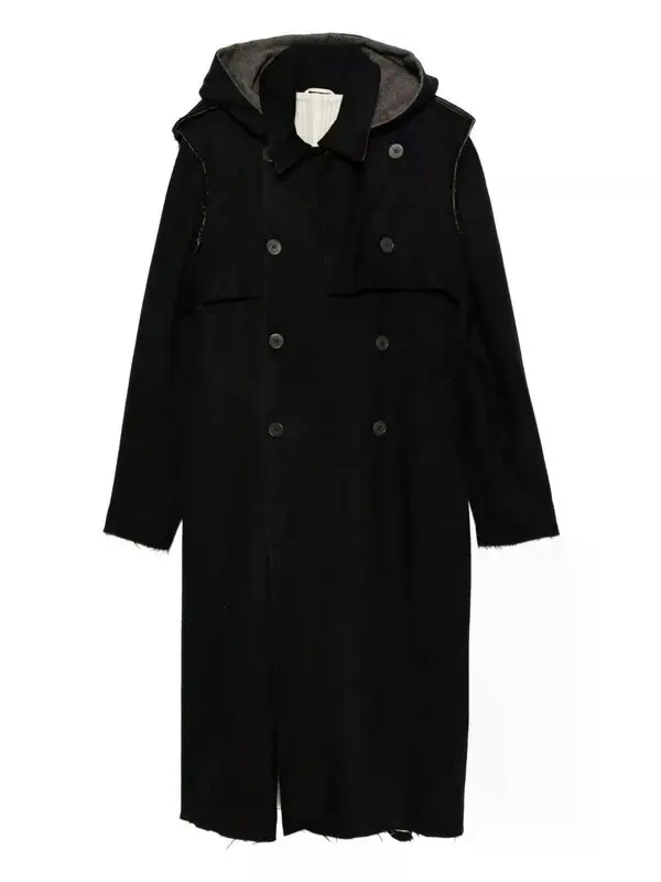 K'ANG Hooded Double-breasted Coat