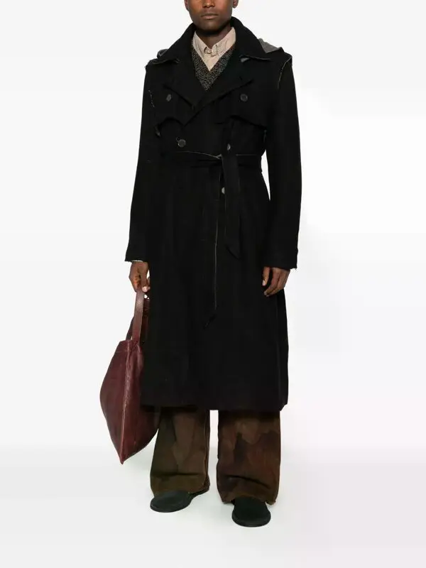 K'ANG Hooded Double-breasted Coat