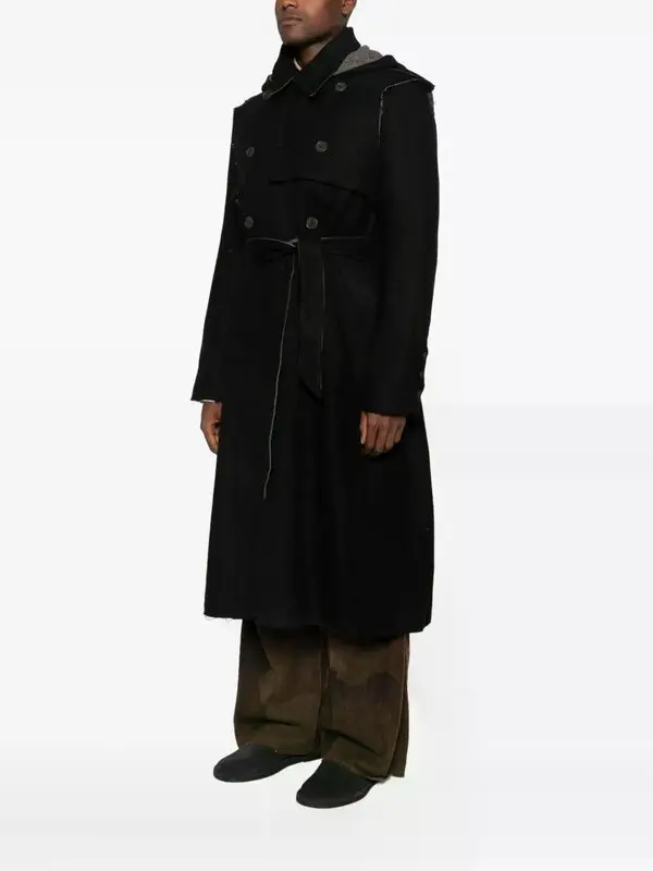 K'ANG Hooded Double-breasted Coat