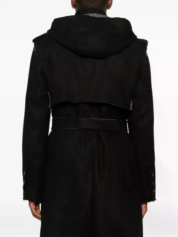 K'ANG Hooded Double-breasted Coat
