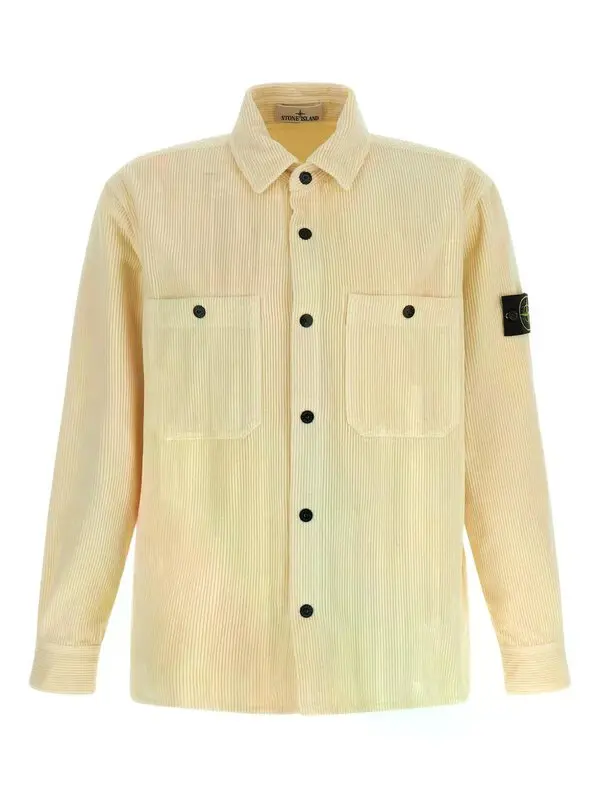 Stone Island Compass-badge Corduroy Shirt - Neutrals
