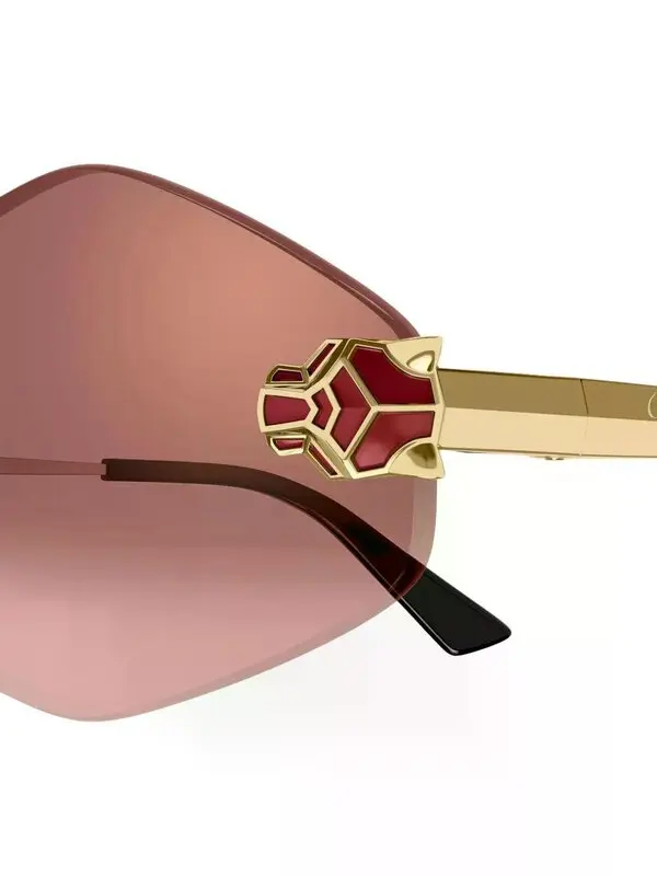 Cartier Panthère Geometric-frame Sunglasses