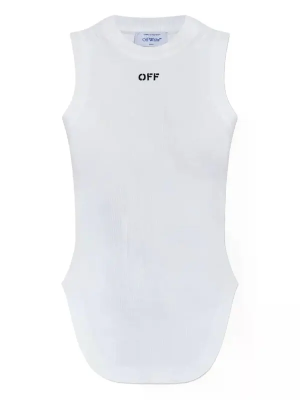 Off-White Cotton Tank Top