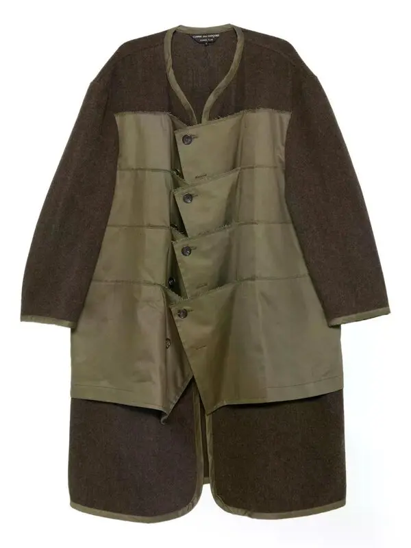 Comme Des Garçons Padded Button-up Coat