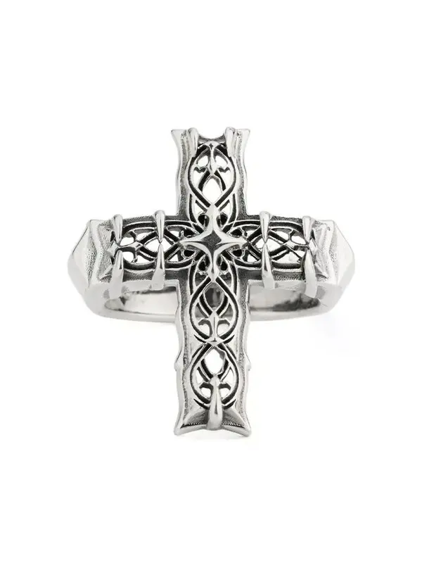 Emanuele Bicocchi Notre-dame Cross Ring - Silver