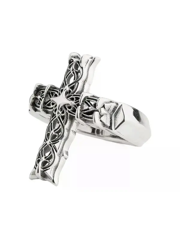 Emanuele Bicocchi Notre-dame Cross Ring - Silver