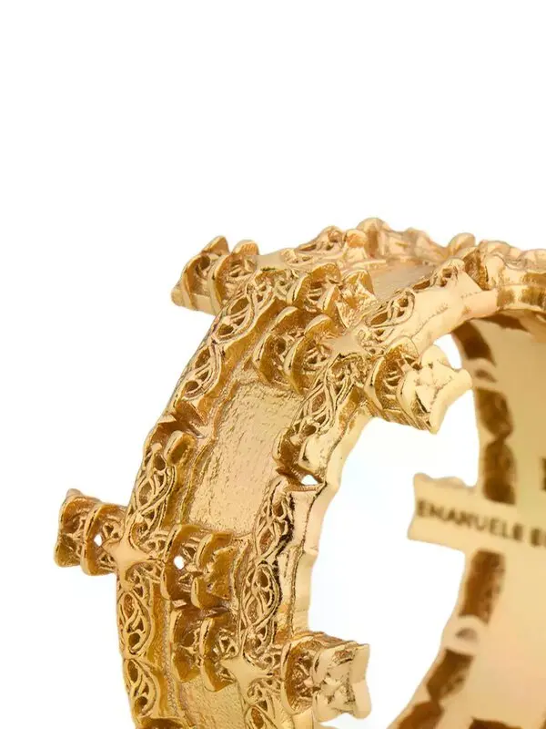 Emanuele Bicocchi Notre-dame Cross Double-band Ring