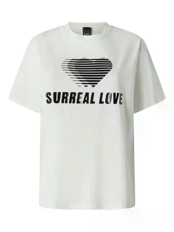 Pinko Heart-graphic T-shirt