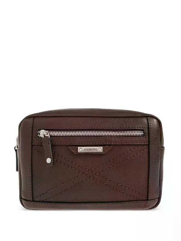 Iceberg Leather Belt Bag - Brown