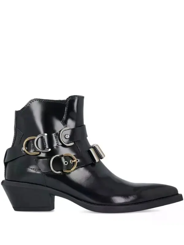 Pinko 50mm Buckle Strap Boots