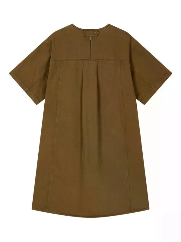 STUDIO TOMBOY Twill Tunic Dress - Brown