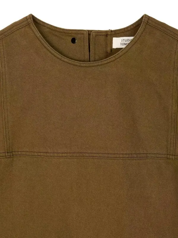 STUDIO TOMBOY Twill Tunic Dress - Brown