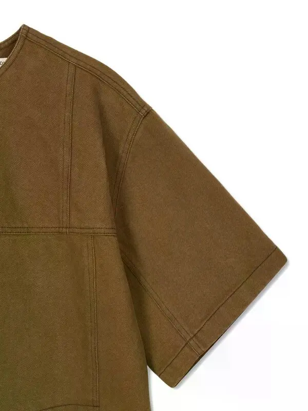 STUDIO TOMBOY Twill Tunic Dress - Brown