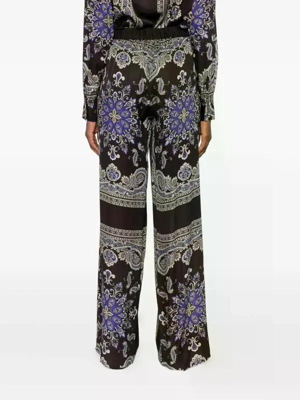 Liu Jo Paisley-print Wide-leg Trousers