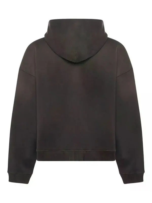 REPRESENT Logo-embroidered Hoodie - Brown
