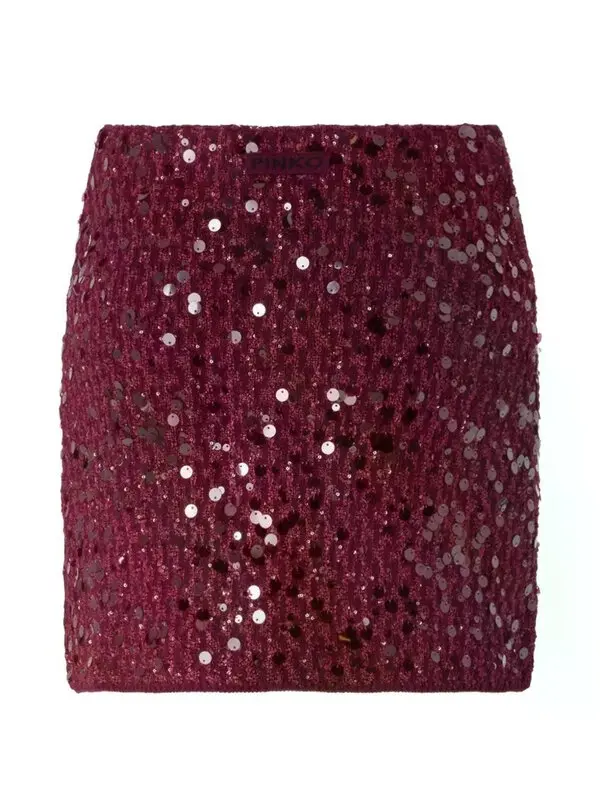 Pinko Gimme Mini Skirt - Red