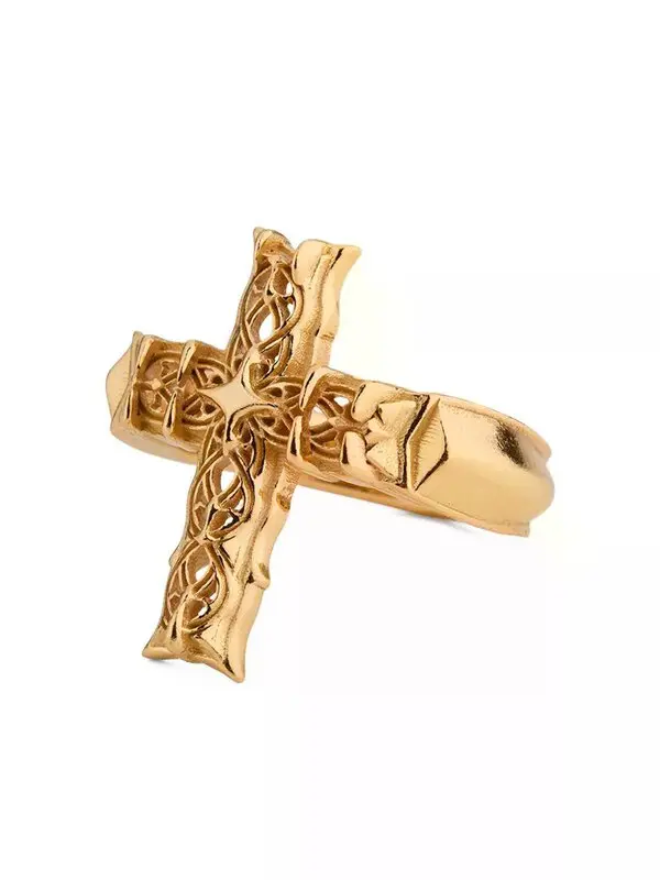 Emanuele Bicocchi Notre-dame Cross Ring - Gold
