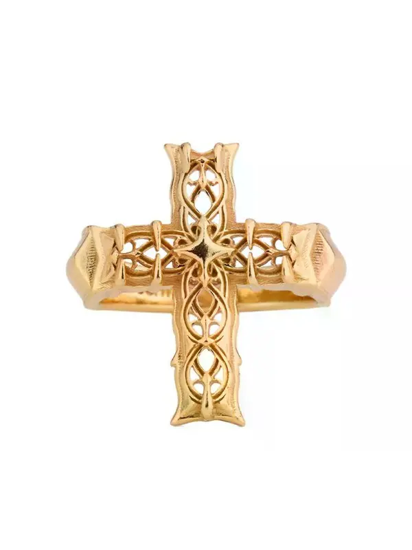 Emanuele Bicocchi Notre-dame Cross Ring - Gold