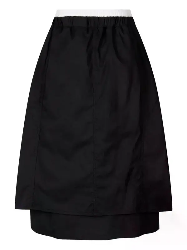 STUDIO TOMBOY Contrast-waist Skirt
