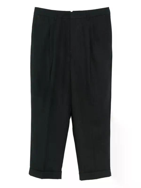Ami Pleated Cropped Trousers