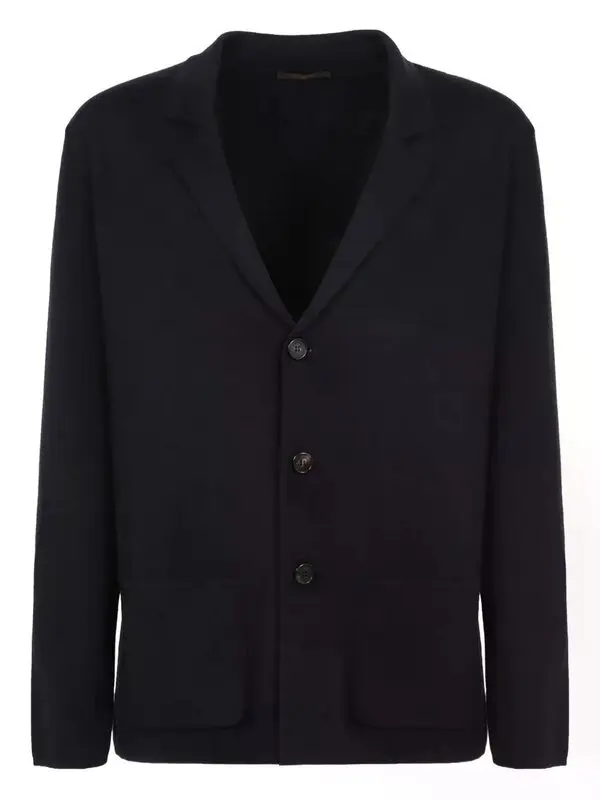 SLOWEAR Single-breasted Knit Blazer