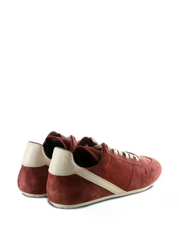 Rick Owens Suede Low-top Sneakers