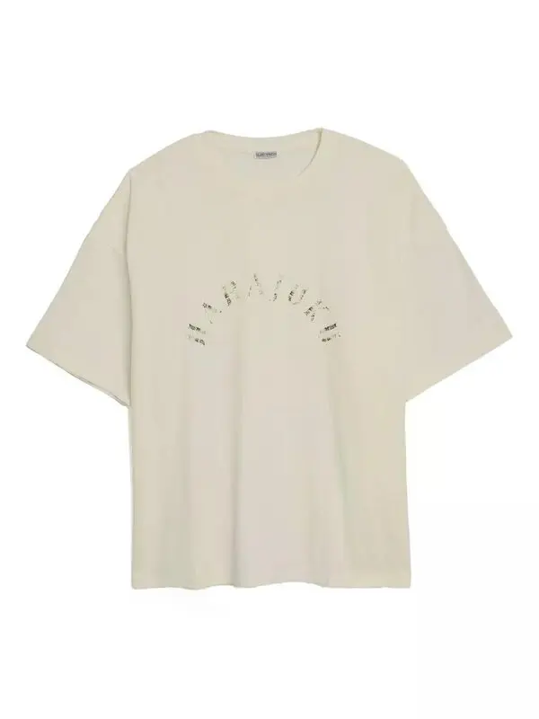 GLASS CYPRESS Harajuku Print T-shirt - White