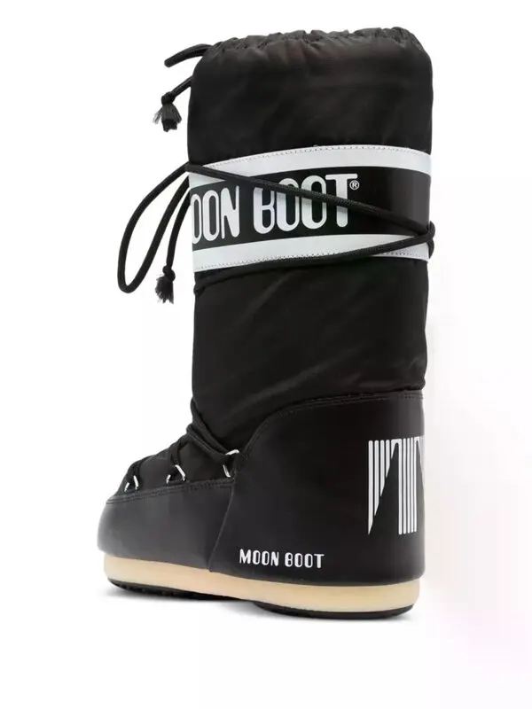 Moon Boot Icon Logo-print Boots - Black