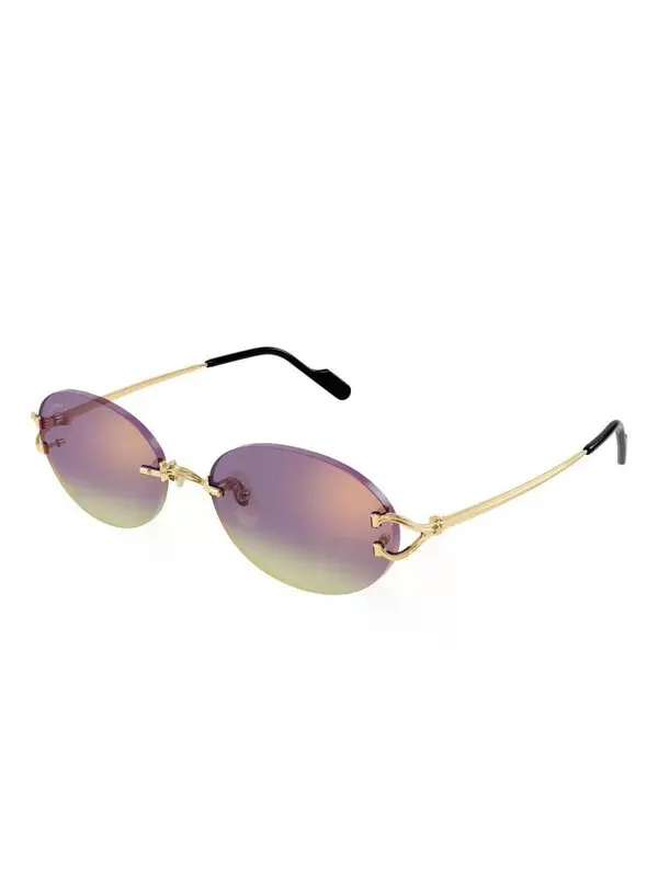 CARTIER Round-frame Sunglasses - Gold