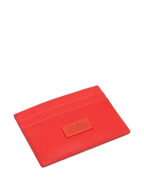 MAISON MARGIELA Stitched Leather Cardholder - Red