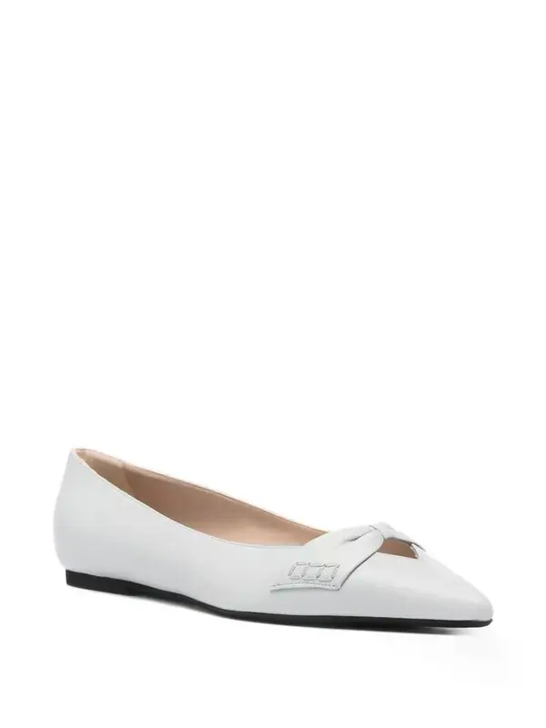 N°21 Bow-detail Pointed-toe Ballet Flats