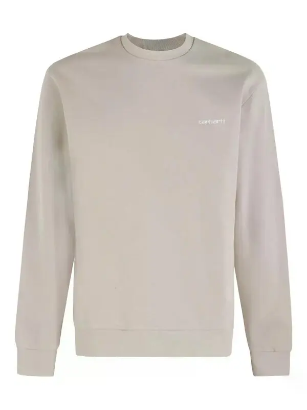Carhartt Work In Progress Embroidered Logo Sweatshirt - Neutrals