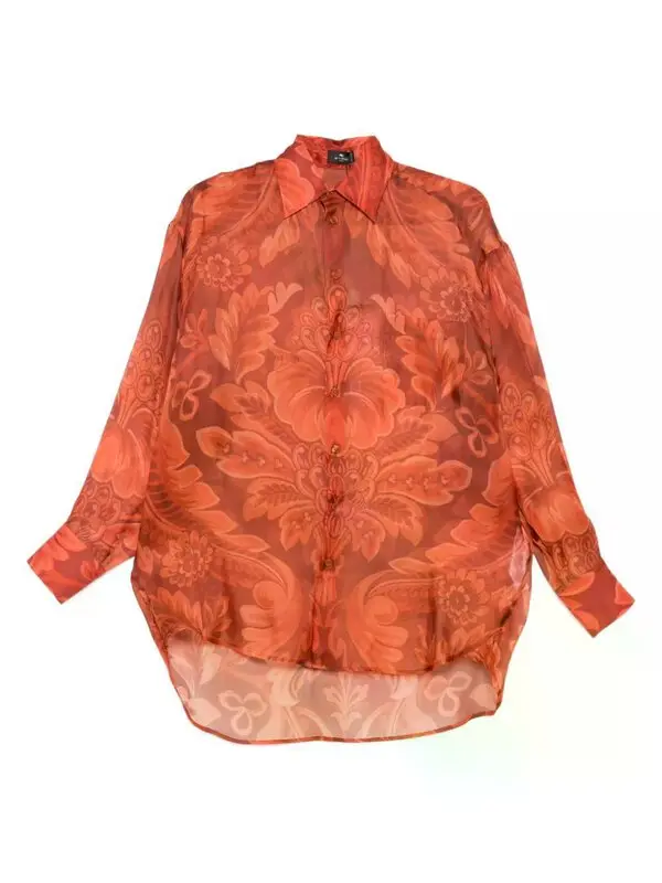 Etro Floral-print Shirt - Red