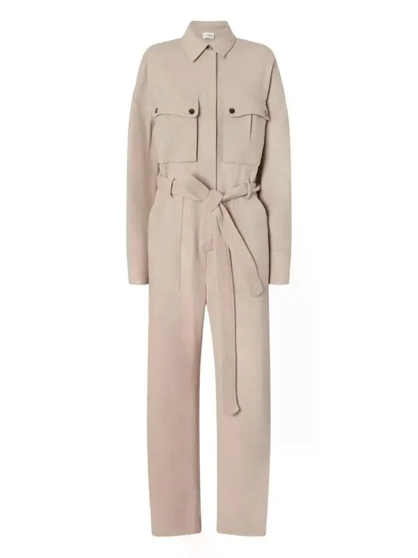 Andamane Cargo Belted Jumpsuit - Neutrals