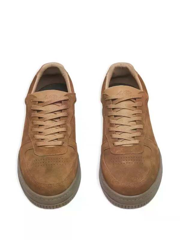 LES DEUX Suede Panelled Sneakers