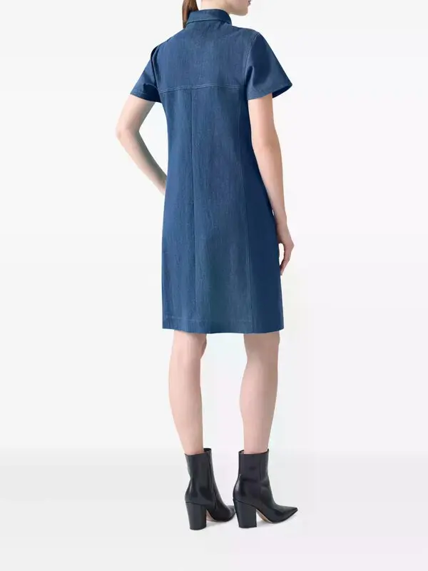 Akris Buttoned Collared Mini Dress
