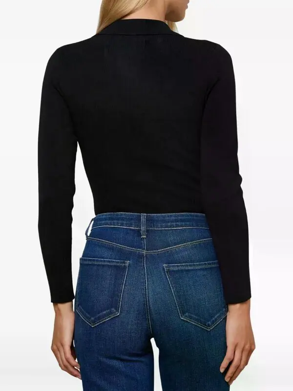 L'Agence Elisabetta Knit Bodysuit - Black