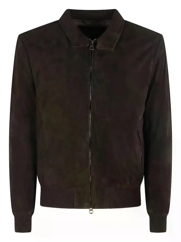 STEWART Zip-up Jacket - Brown