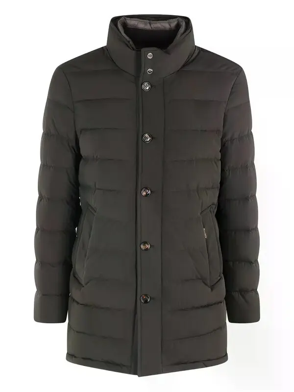 MOORER Calegari-kn Quilted Button Coat